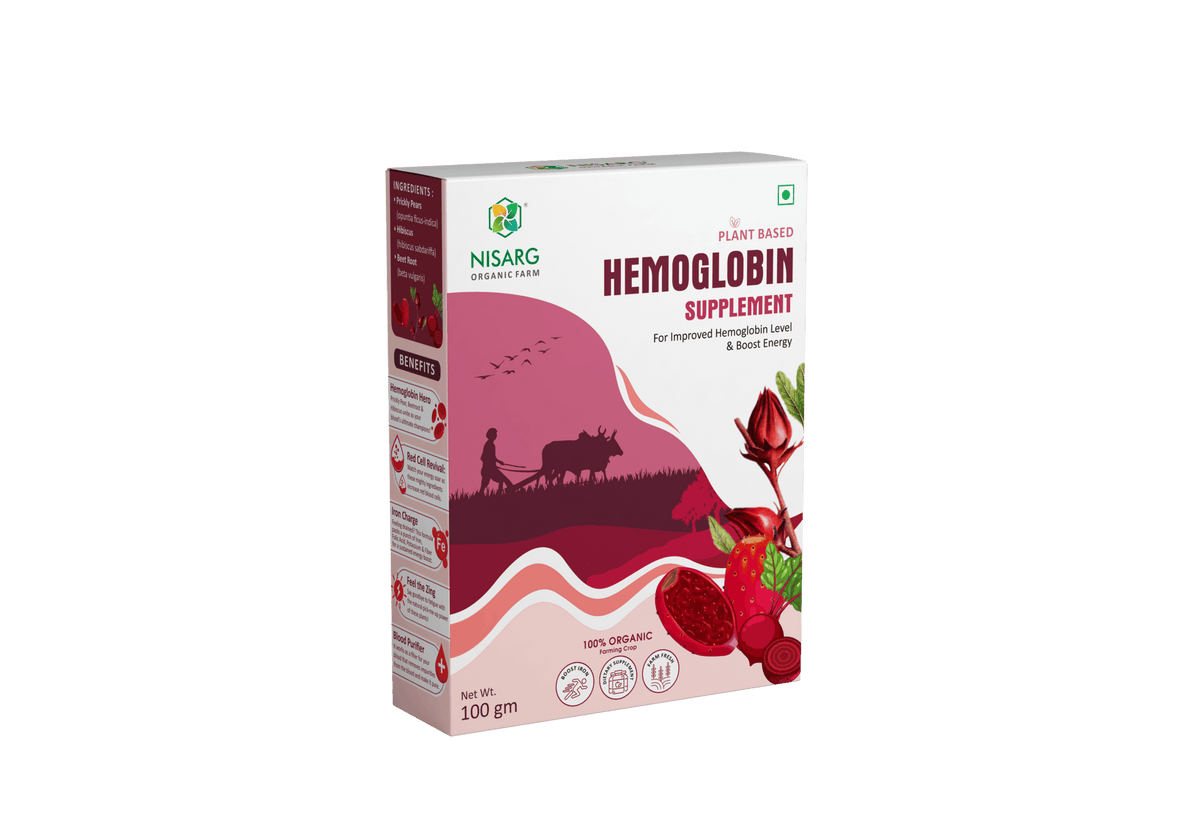 Nisarg Organic Farm Hemoglobin Powder – Kreate