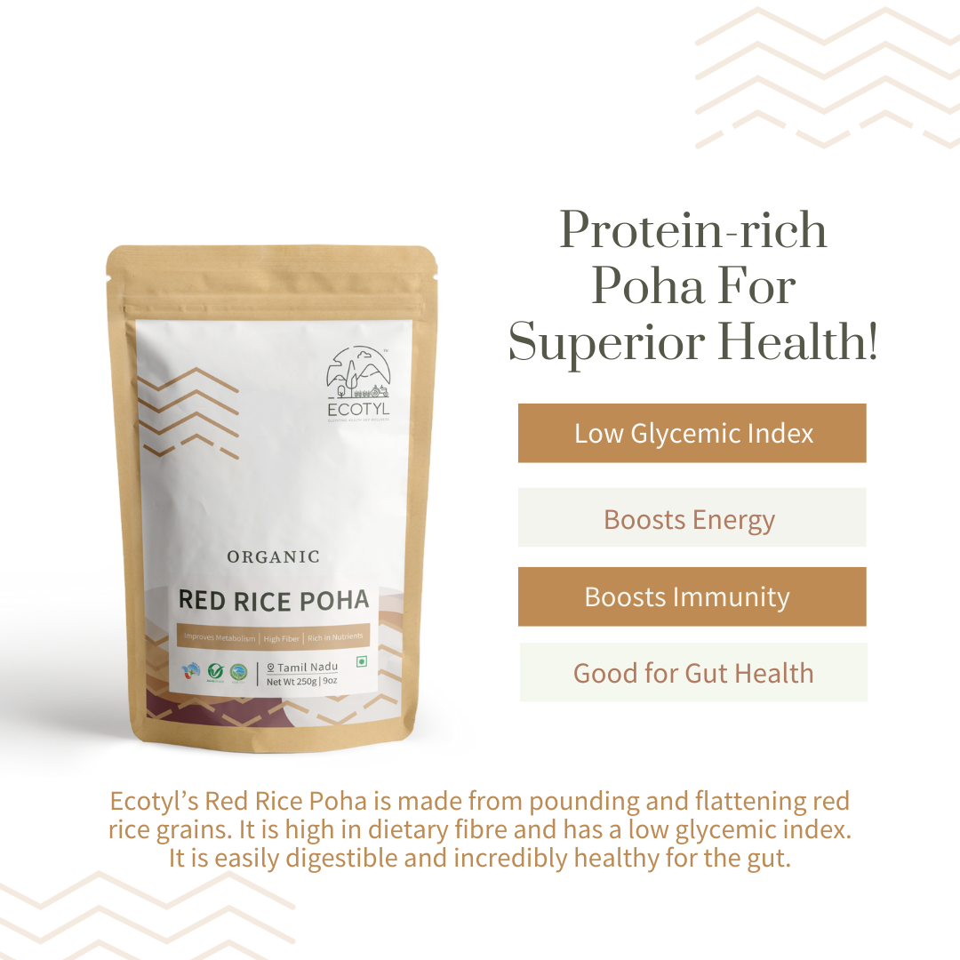 Ecotyl Organic Red Rice Poha (250g) – Kreate