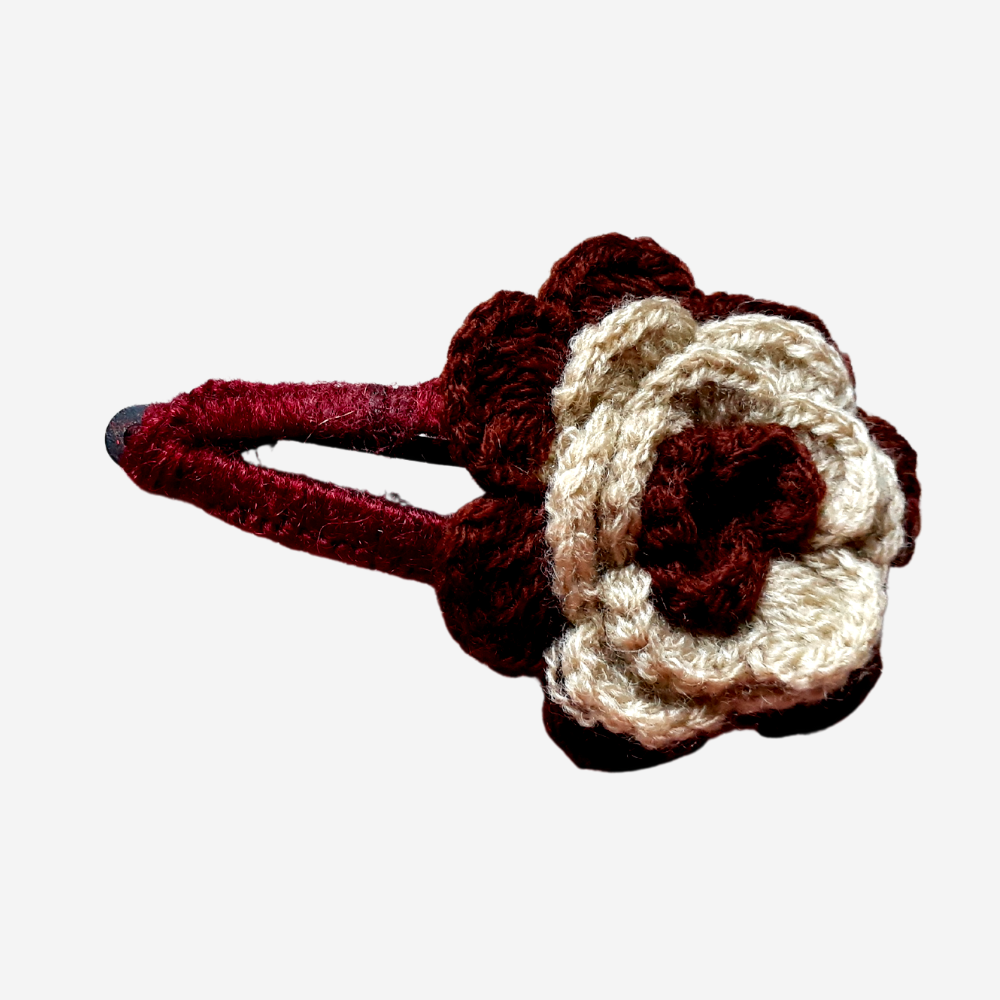 Crochet Flower Clip – Kreate