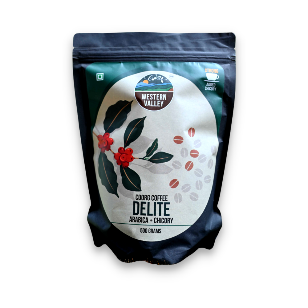 Western Valley Blended Coorg Coffee Delite Coffee – Arabica + Chicory ...