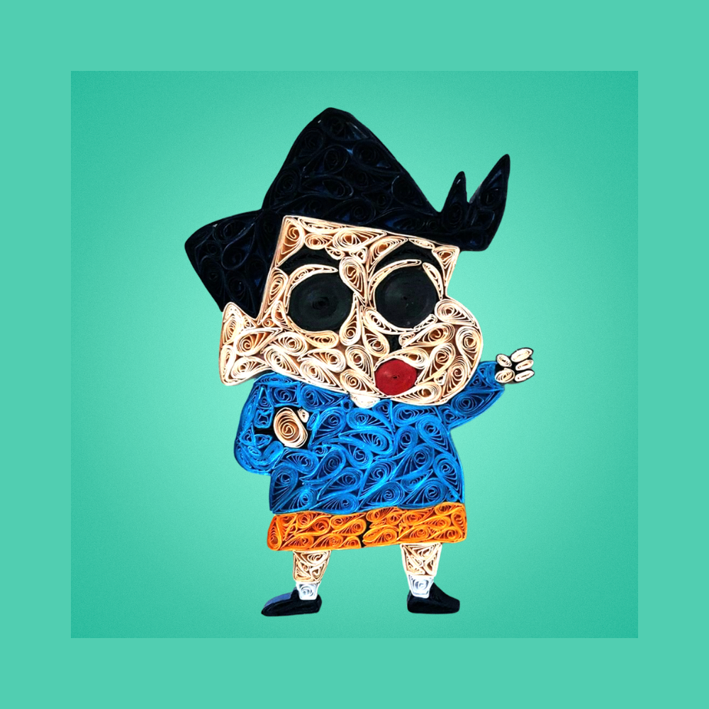 Quilled Kazama Cartoon Character – Kreate