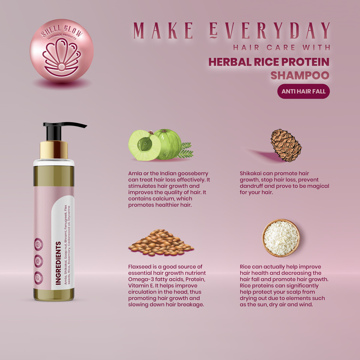 Herbal Rice Protein Shampoo – Kreate